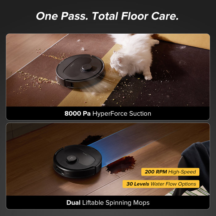 Roborock QV 35A Robot Vacuum with Multifunctional Dock (Upgraded from ...