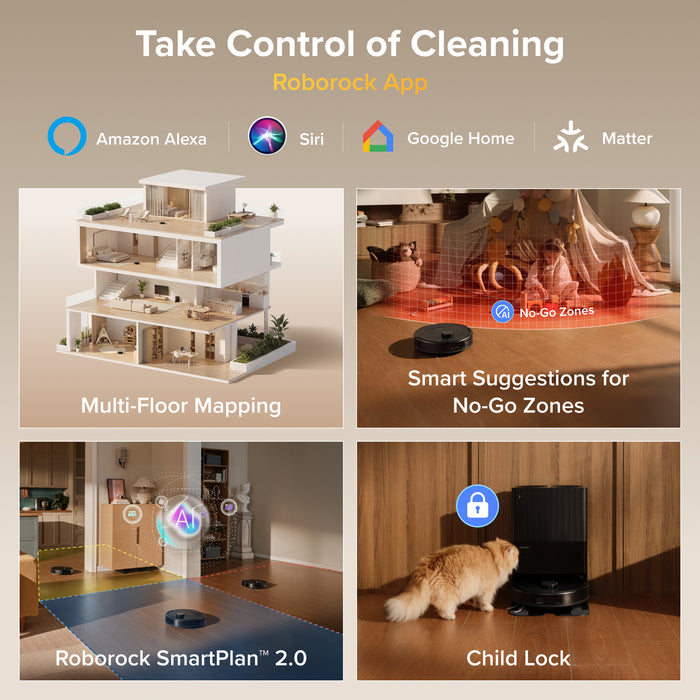 Roborock Qrevo S Pro Robot Vacuum and Mop - 18,500 Pa Suction & Multif ...