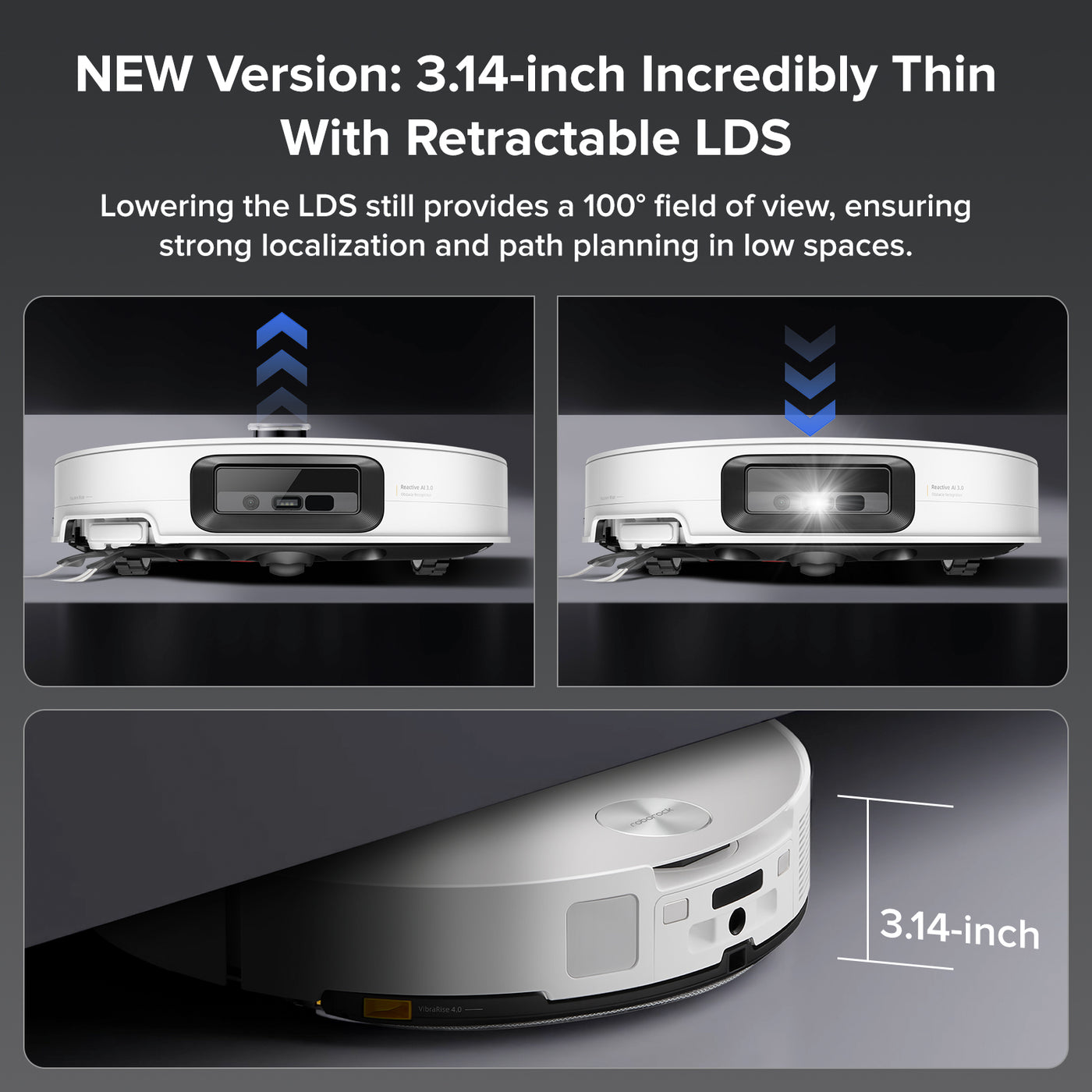 Roborock Saros 10 Robot Vacuum with Dual Anti-tangle System (Upgraded ...